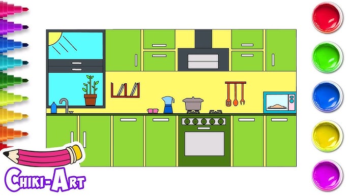 How to Draw a Kitchen Easy Step by Step: Simple & Fun Guide - Kitchen