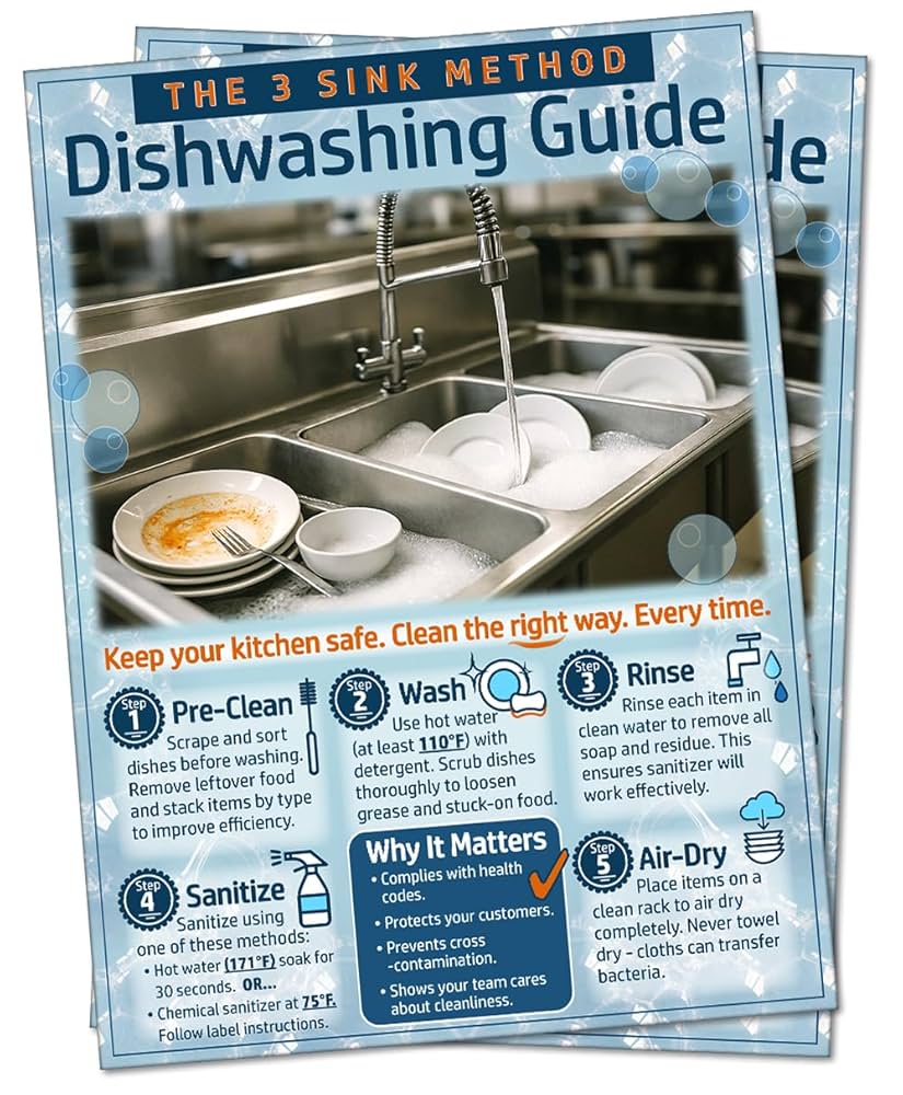 How to Improve Washing Dishes in a Commercial Kitchen Safely